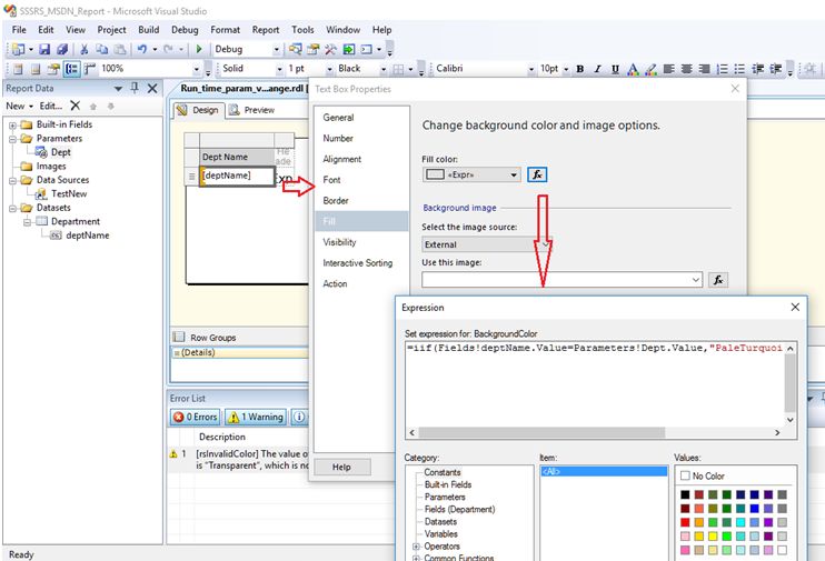 How To Use Checkbox In SSRS